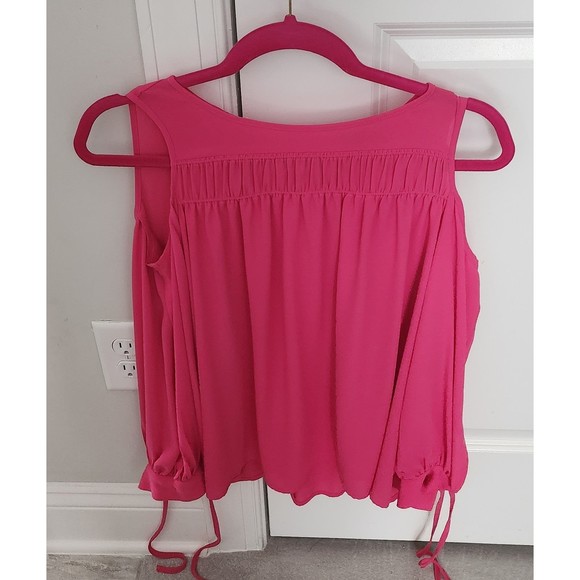 LOFT | Tops | Loft Open Shoulder Blouse Petite Small | Poshmark